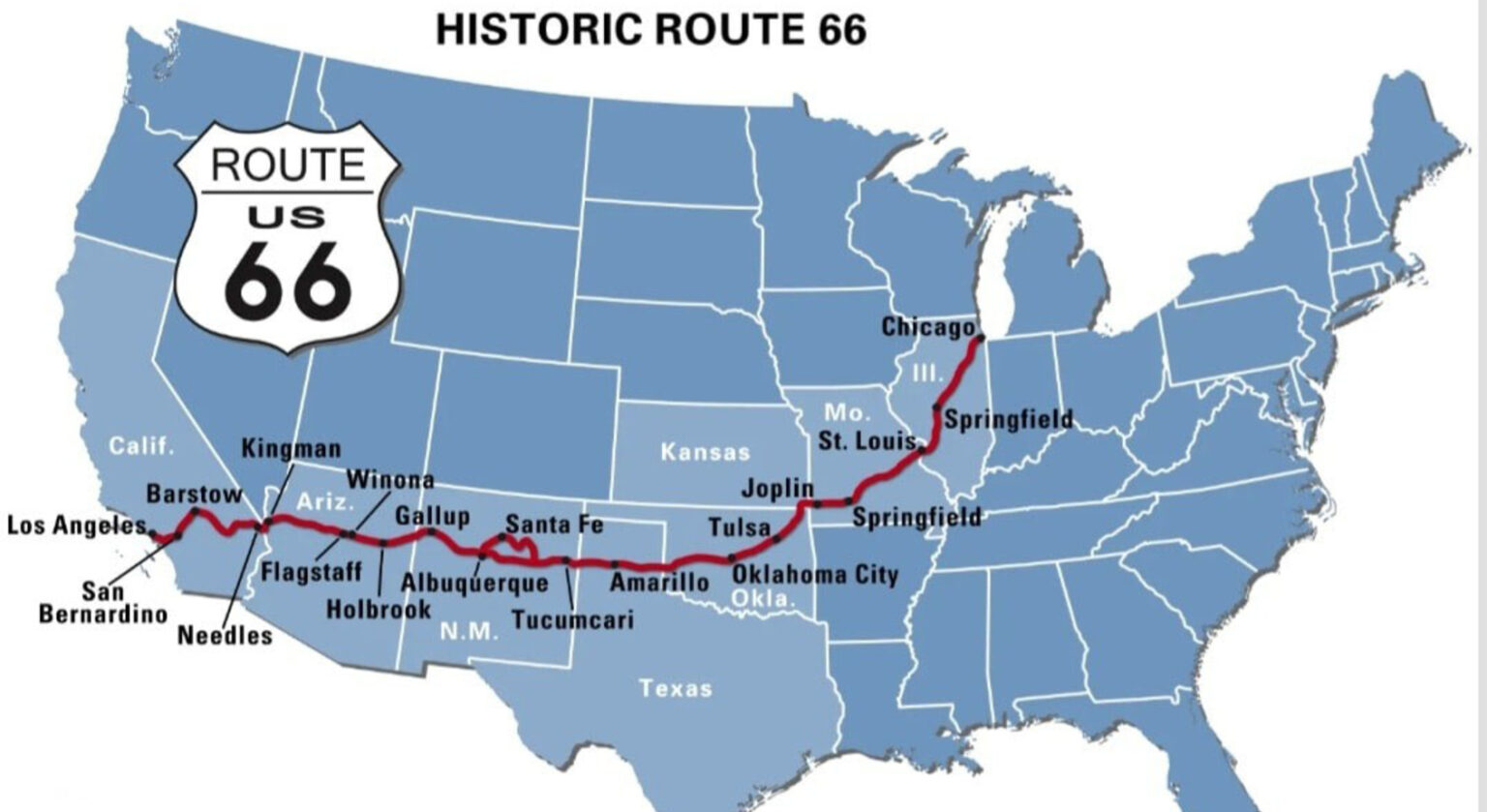 I 100 anni della Route 66 e il ricordo di chi l’ha pedalata tutta d’un ...